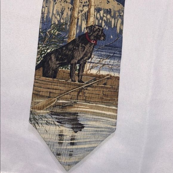 Endangered Species | Accessories | Endangered Species Tie Black Lab In ...